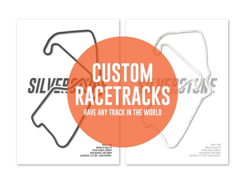 Custom Racetrack Map Digital Download - Etsy
