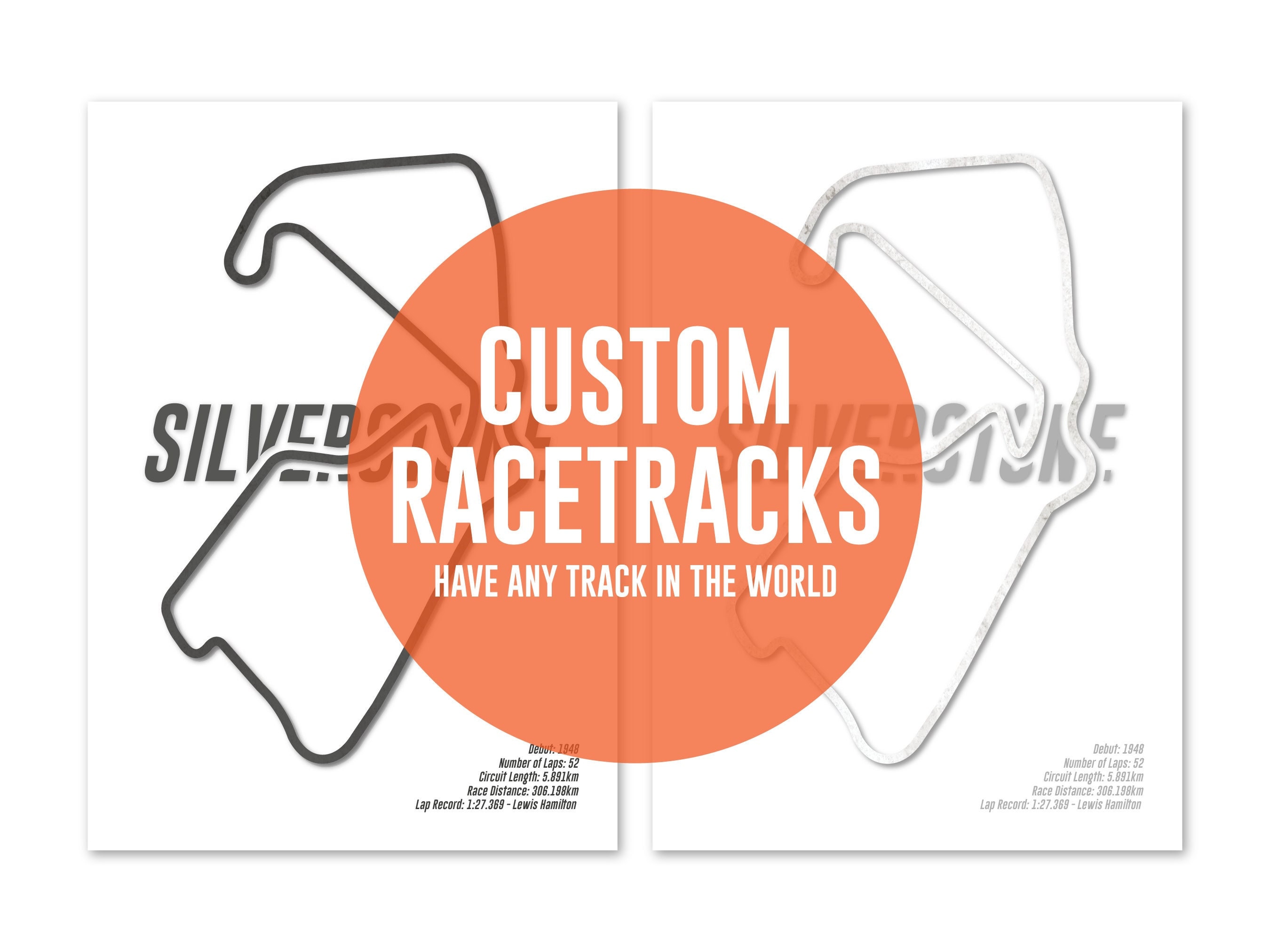 Custom Racetrack Map Digital Download - Etsy