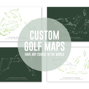 Custom Golf Course Map Digital Download - Etsy