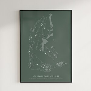 Custom Golf Course Map Digital Download - Etsy
