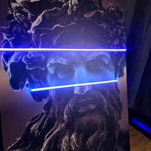 Neon NEPTUNE, Zeus, Poseidon, Neon Atmosphere, Wall Decor, Original ...