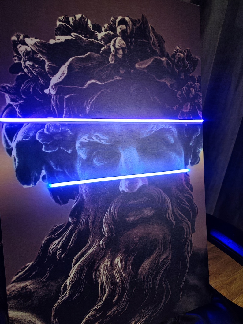 Neon NEPTUNE, Zeus, Poseidon, Neon Atmosphere, Wall Decor, Original ...