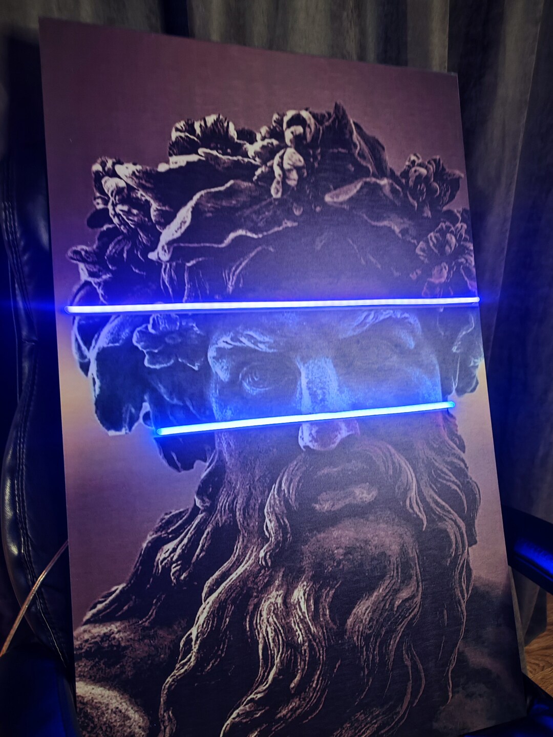 Neon NEPTUNE, Zeus, Poseidon, Neon Atmosphere, Wall Decor, Original ...