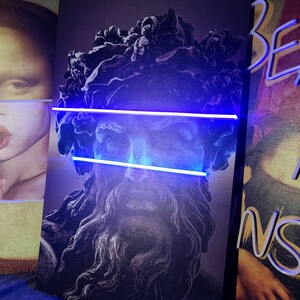 Neon NEPTUNE, Zeus, Poseidon, Neon Atmosphere, Wall Decor, Original ...