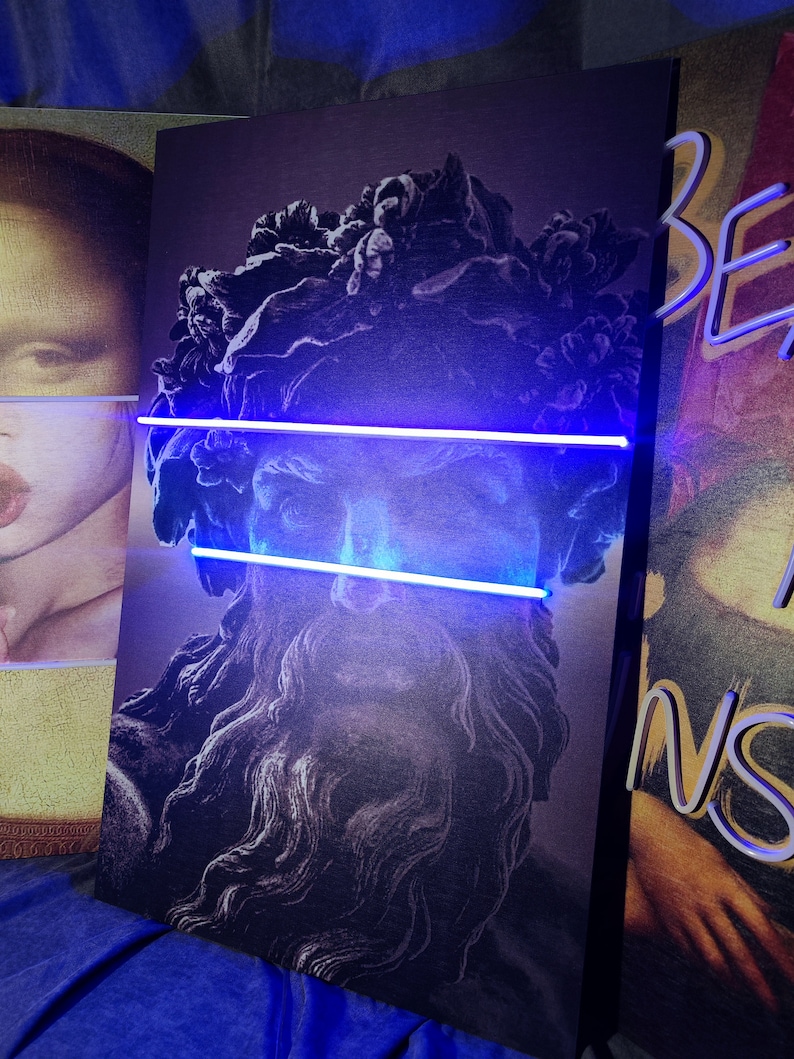 Neon NEPTUNE, Zeus, Poseidon, Neon Atmosphere, Wall Decor, Original ...