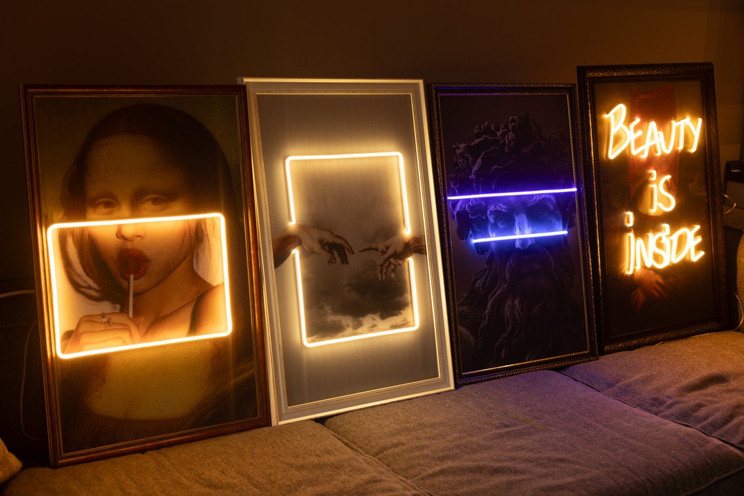 Custom Pop Art Neon Wall Decor – LED Light Paintings & Signs, Modern ...