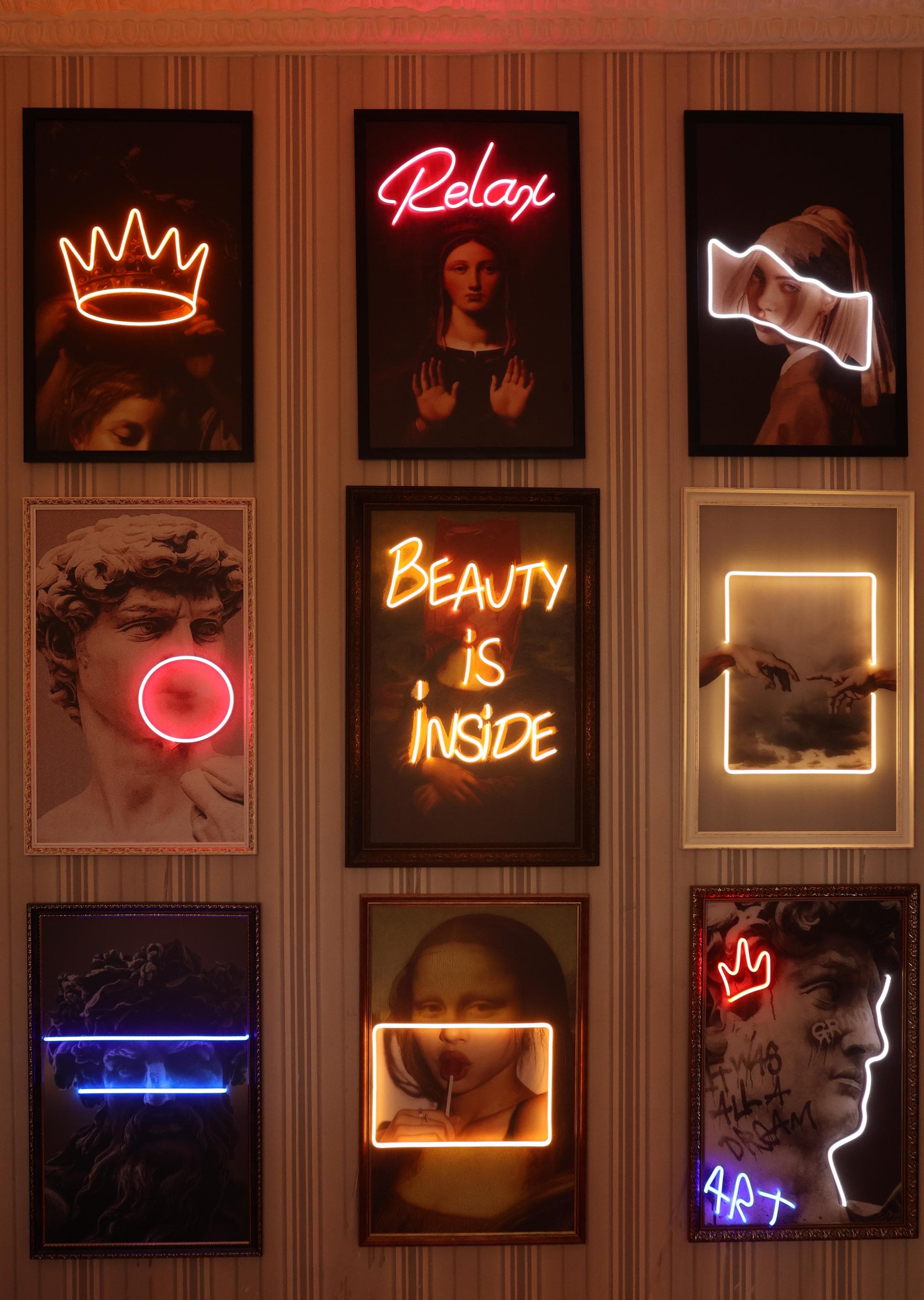 Custom Neon Light Art: LED Portrait Sign, Modern Wall Decor - Etsy