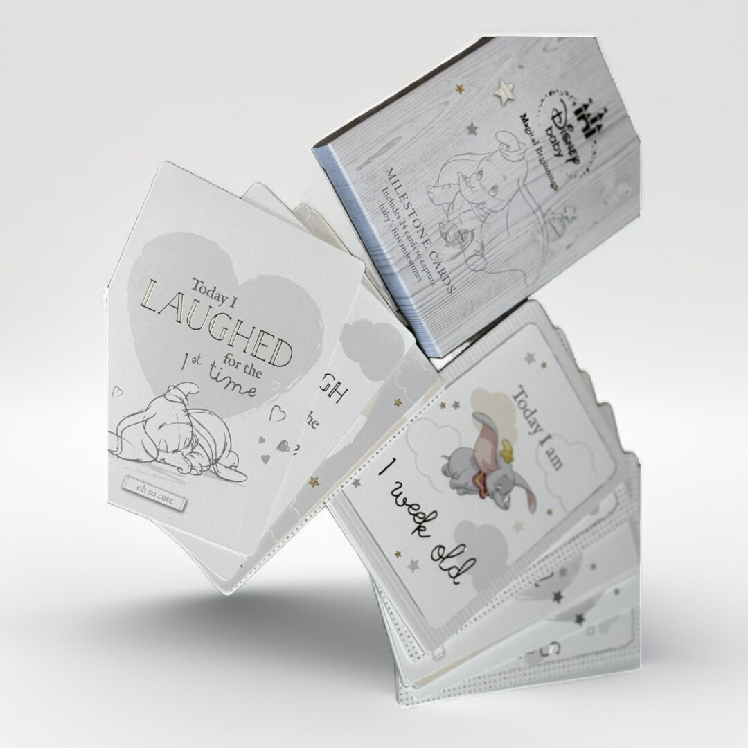 Disney Dumbo 24 Baby Milestone Cards - Etsy