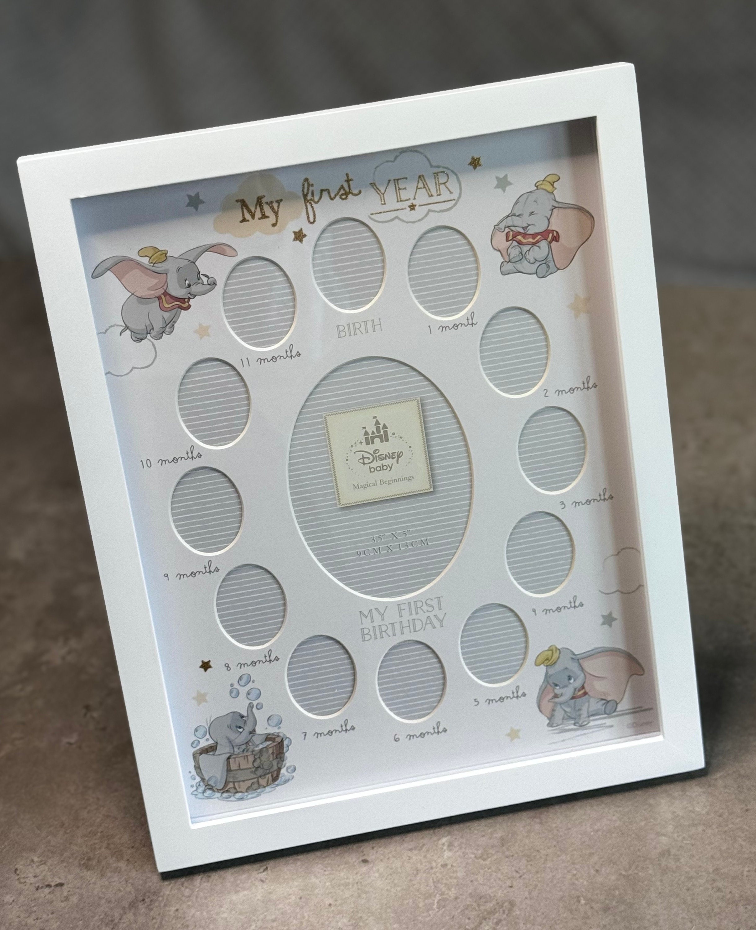 Dumbo Baby’s First Year Frame - Etsy