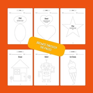 Printable Tracing Shapes and Lines Workbook Activity Learning to Write ...