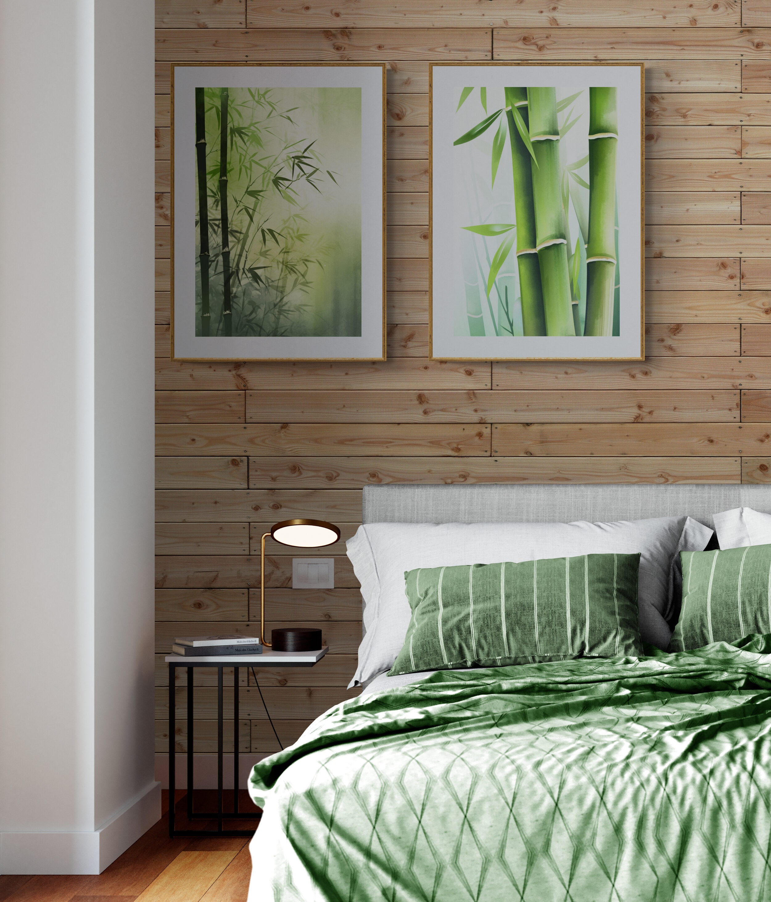 Bamboo Printable Poster Set of 2 Bamboo Painting Botanical Wall Art ...