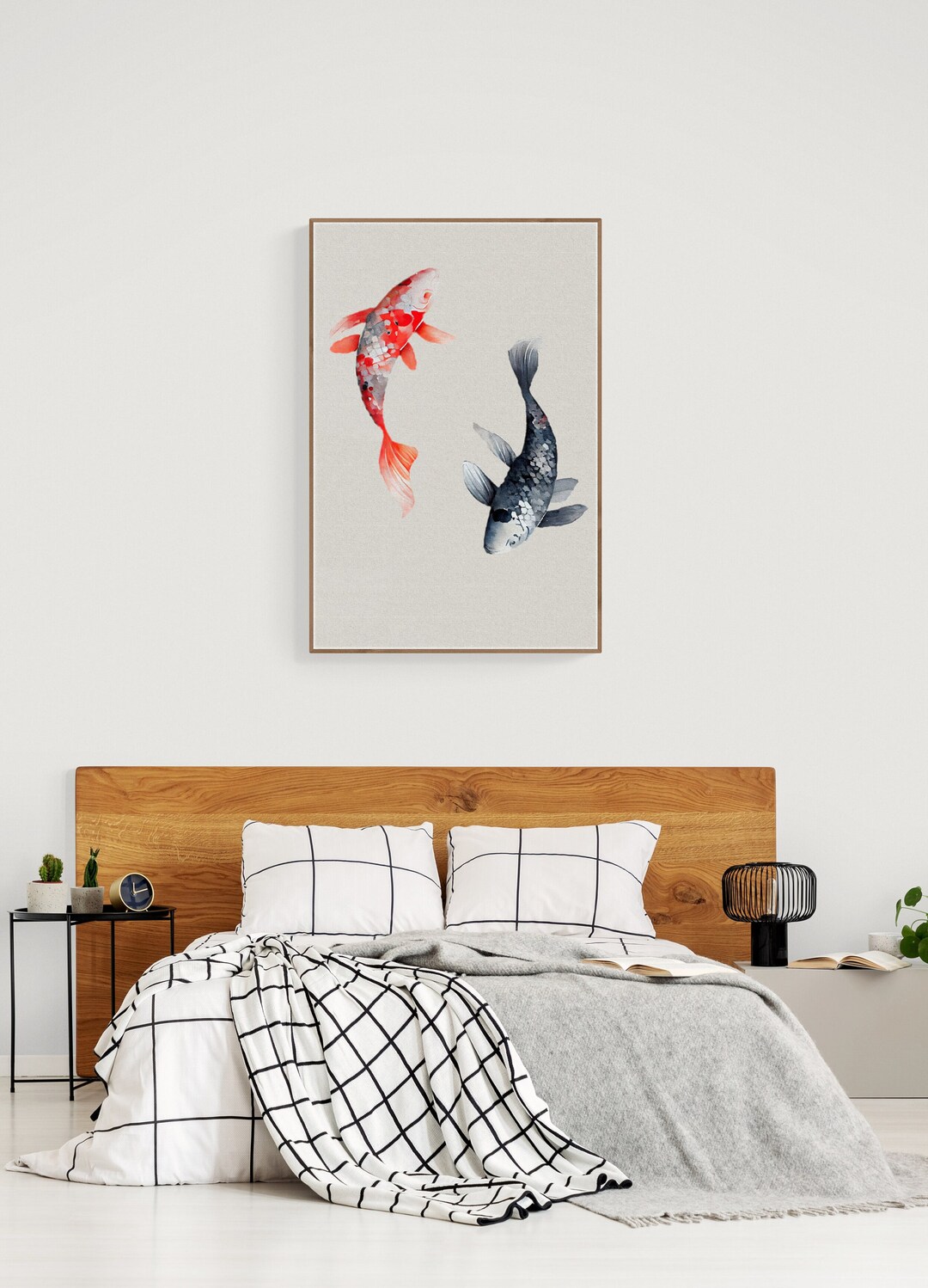 Koi Fish Wall Art Poster Fish Decor Zen Print Asian Art Print Japanese ...