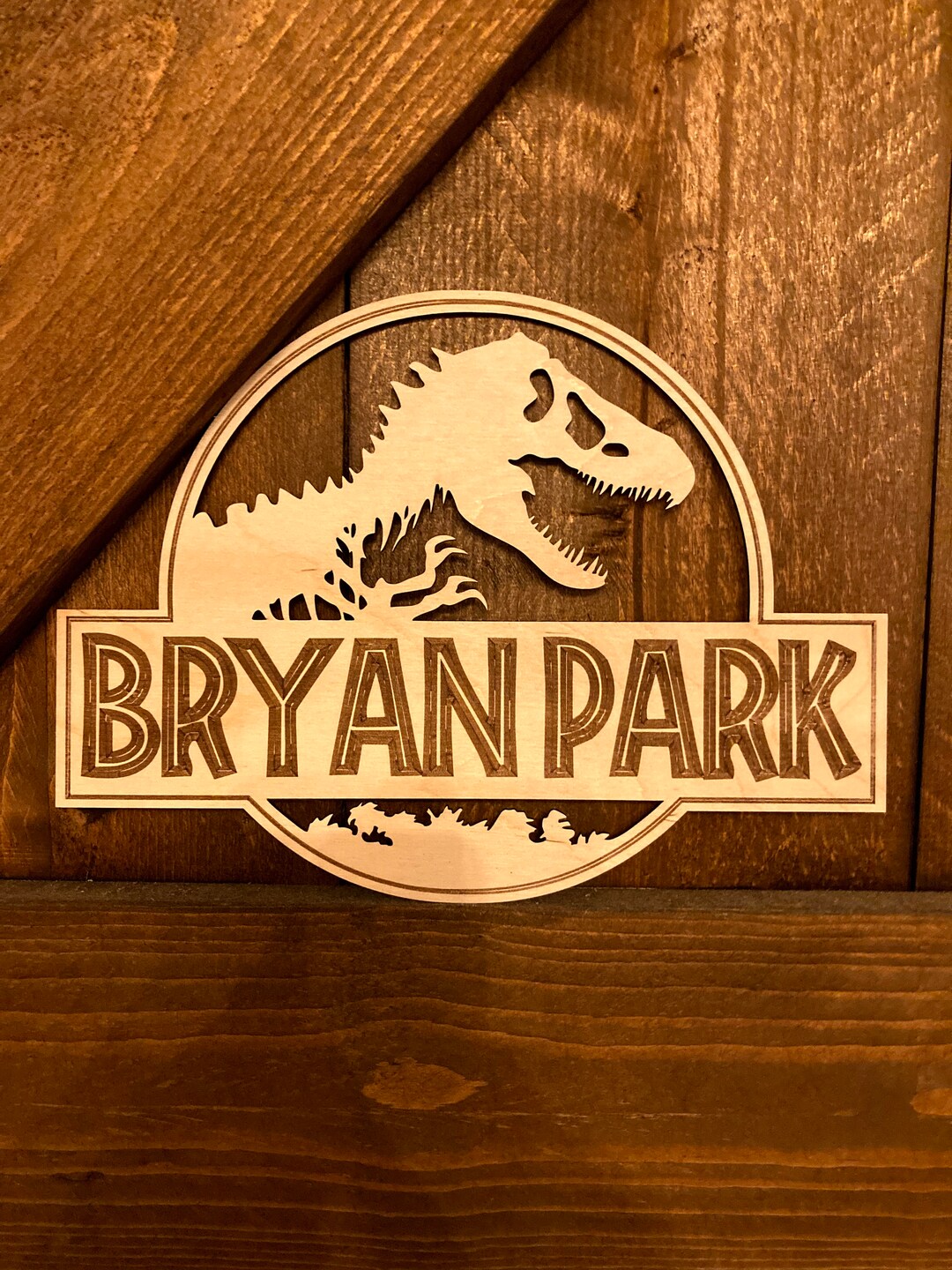 Jurassic Park Sign Jurassic World Sign Custom Name / Text - Etsy