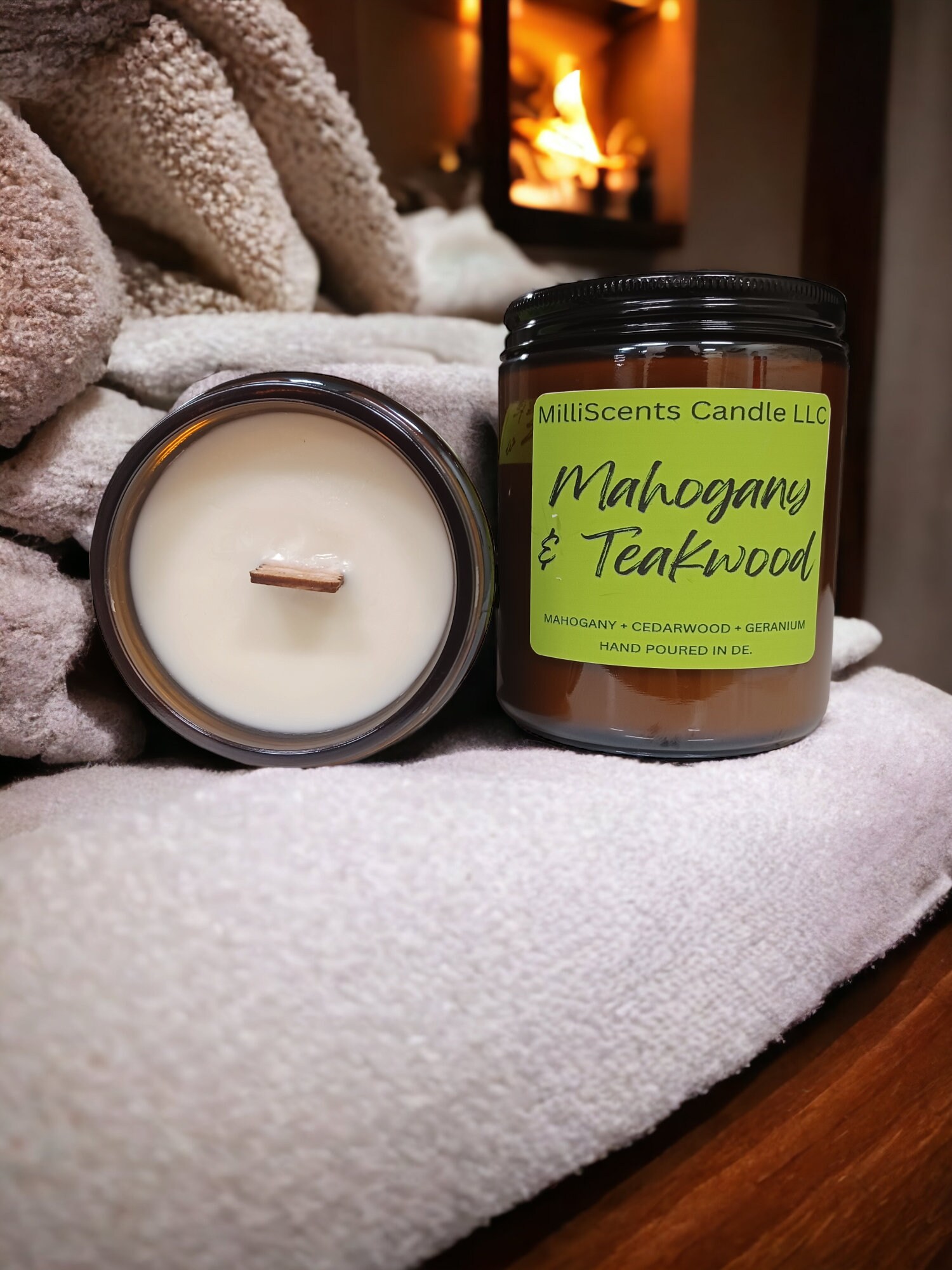 Mahogany and Teakwood Candles - Etsy