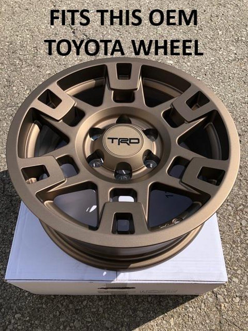 Toyota 17" PTR20-35111-BK/G4/GR/F5 Center Caps - 3D Printed - Original ...