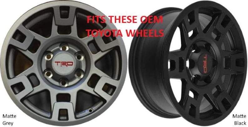Toyota 17" PTR20-35111-BK/G4/GR/F5 Center Caps - 3D Printed - Original ...