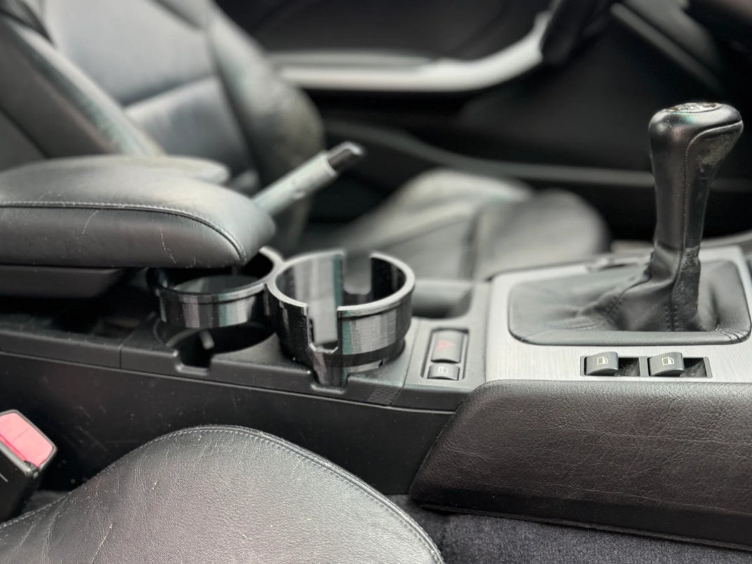 BMW E46 00-06 3-series 325i 330i M3 Dual Cup Holder Insert Clip-on M54 ...