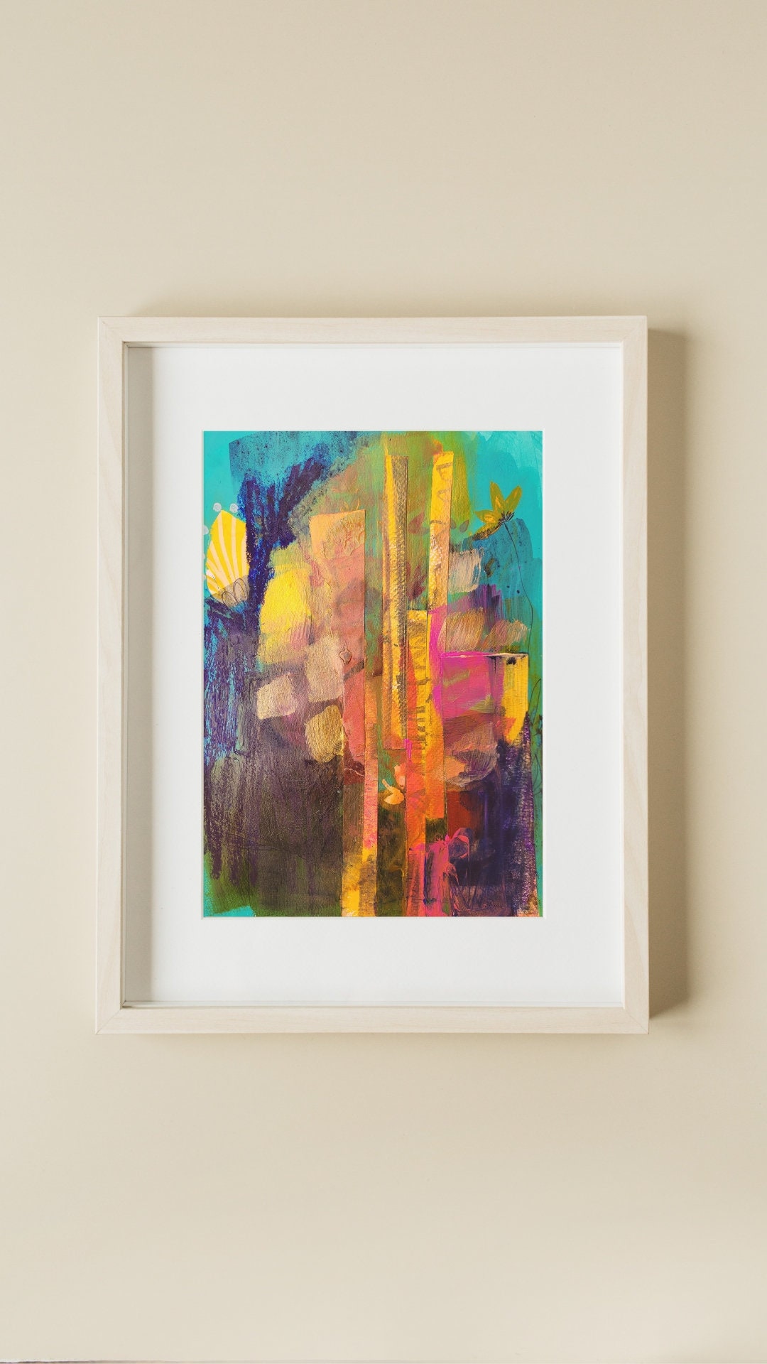 Abstract Tree Painting, Handmade Art, New Home Gift for Family ...