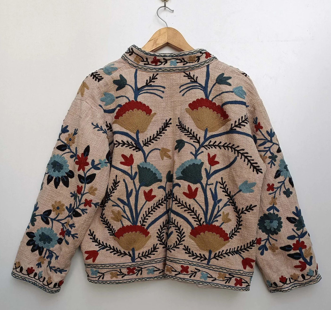 Cotton Suzani Hand Embroidery Jacket Coat | Womens Jackets | Winter ...