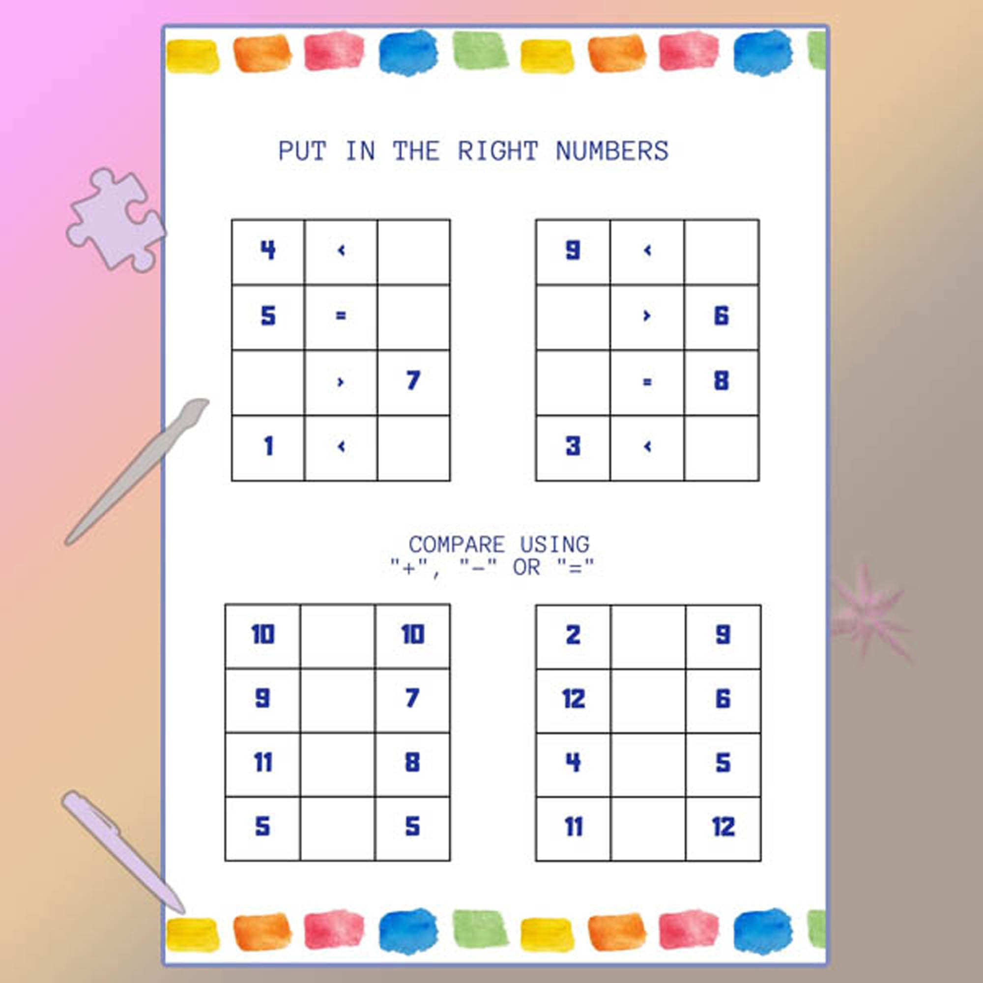 Printable Worksheets for Fun Learning, Ages 6-8. - Etsy