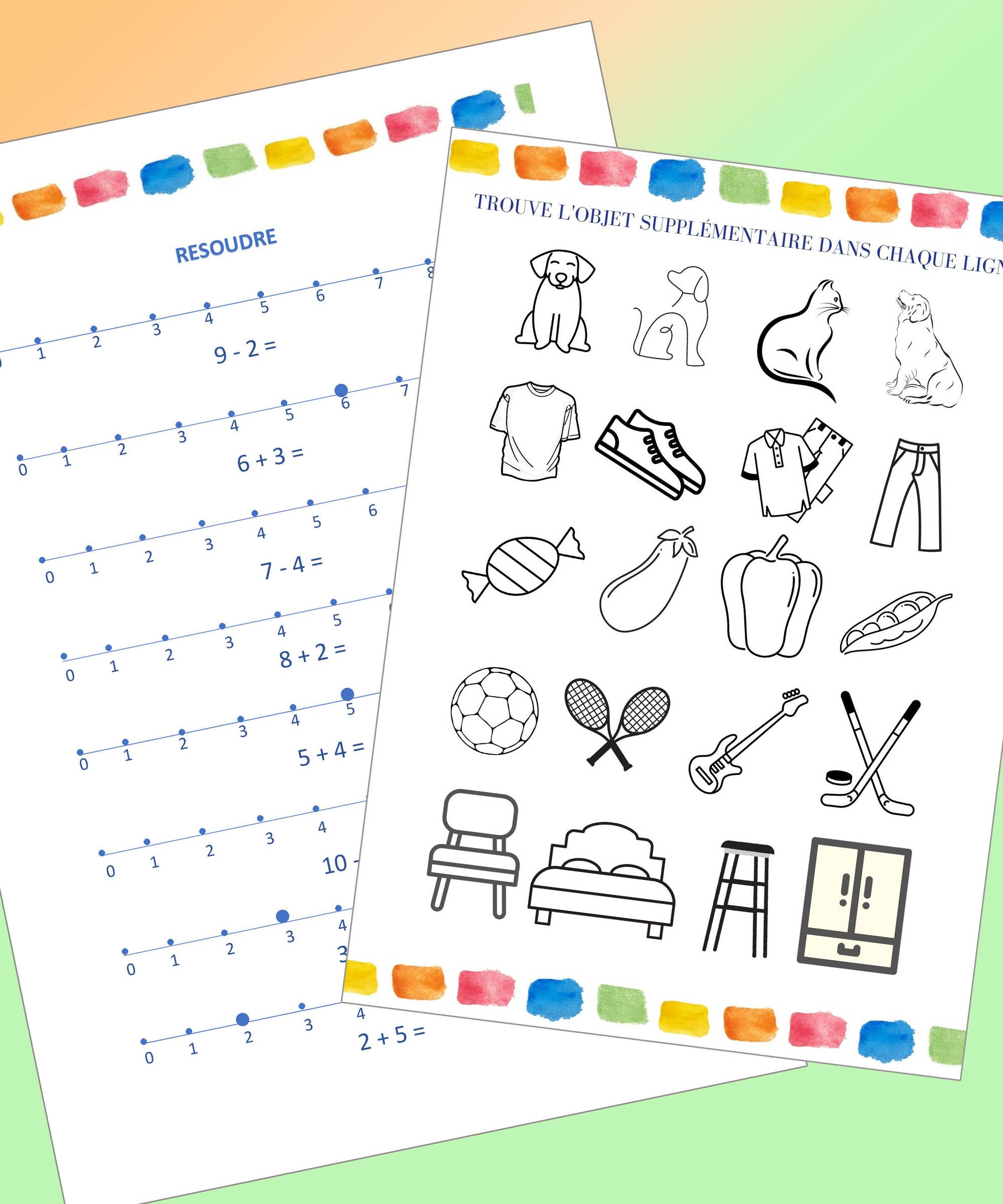 Printable Worksheets to Make Learning Fun. 5-6 Years Old. - Etsy