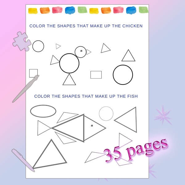 Printable Worksheets for Fun Learning, Ages 6-8. - Etsy