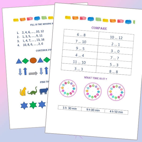 Printable Worksheets for Fun Learning, Ages 6-8. - Etsy