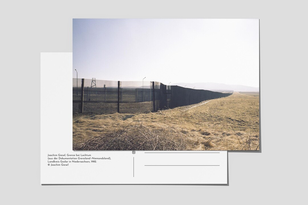 Vintage Postkarte Deutsche Grenze: Lochtum 1982 – Fotografie Joachim ...