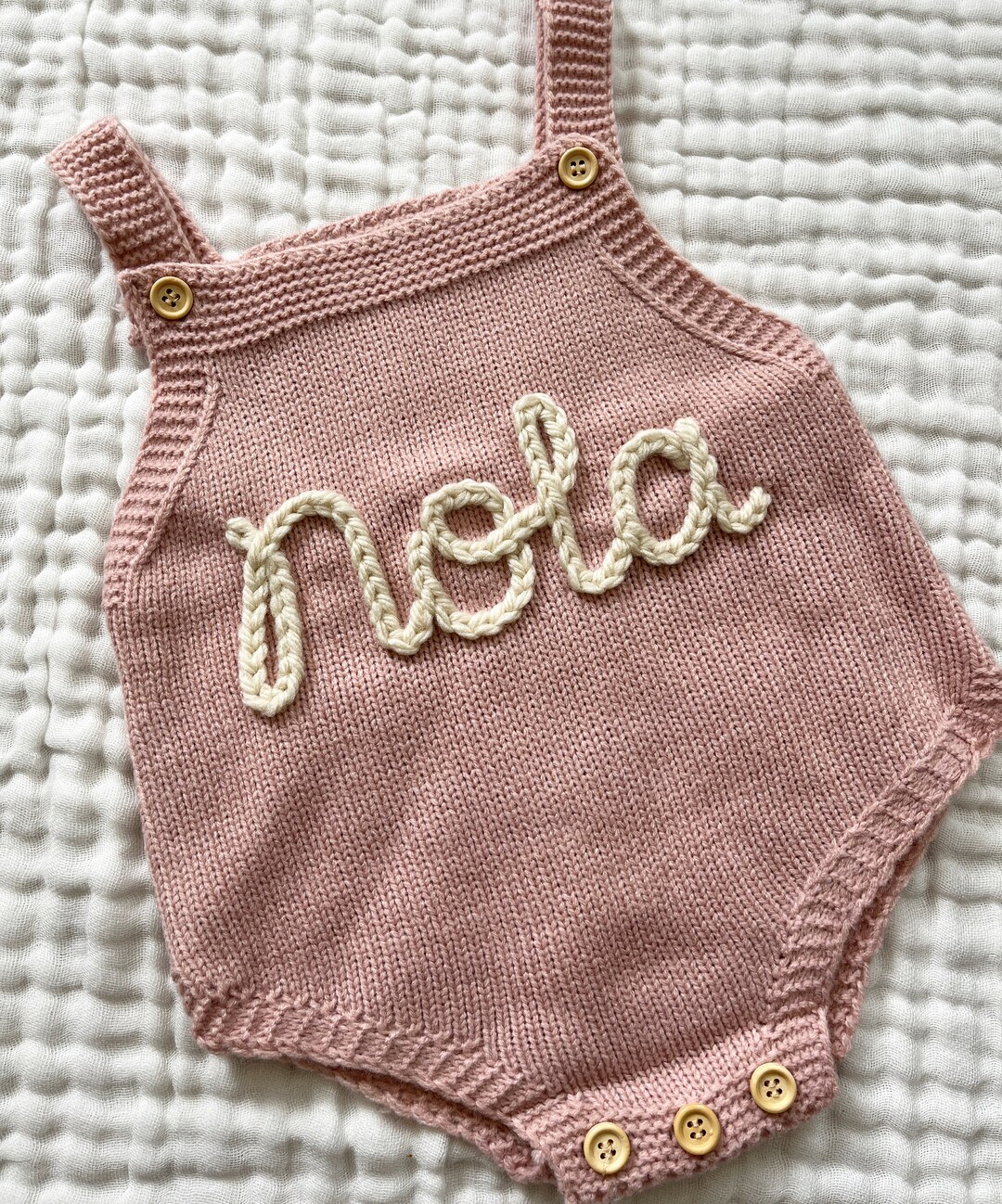 Custom Baby Romper Custom Embroidered Baby Romper Knit Romper Summer ...