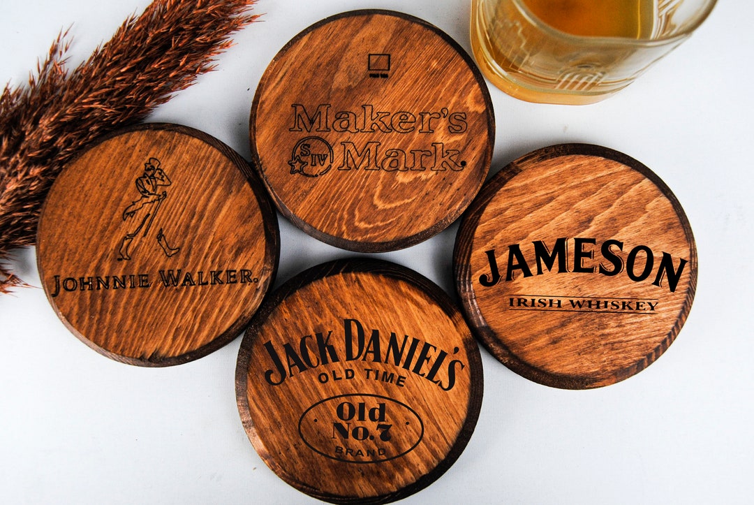 Whiskey Coasters Set, Groomsman Gift, Bar Coasters, Wedding Gift ...