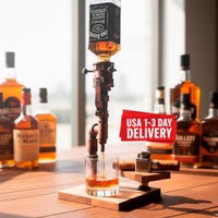 Alcohol Dispenser With Counter, LOFT Style, Steampunk Whiskey Dispenser ...