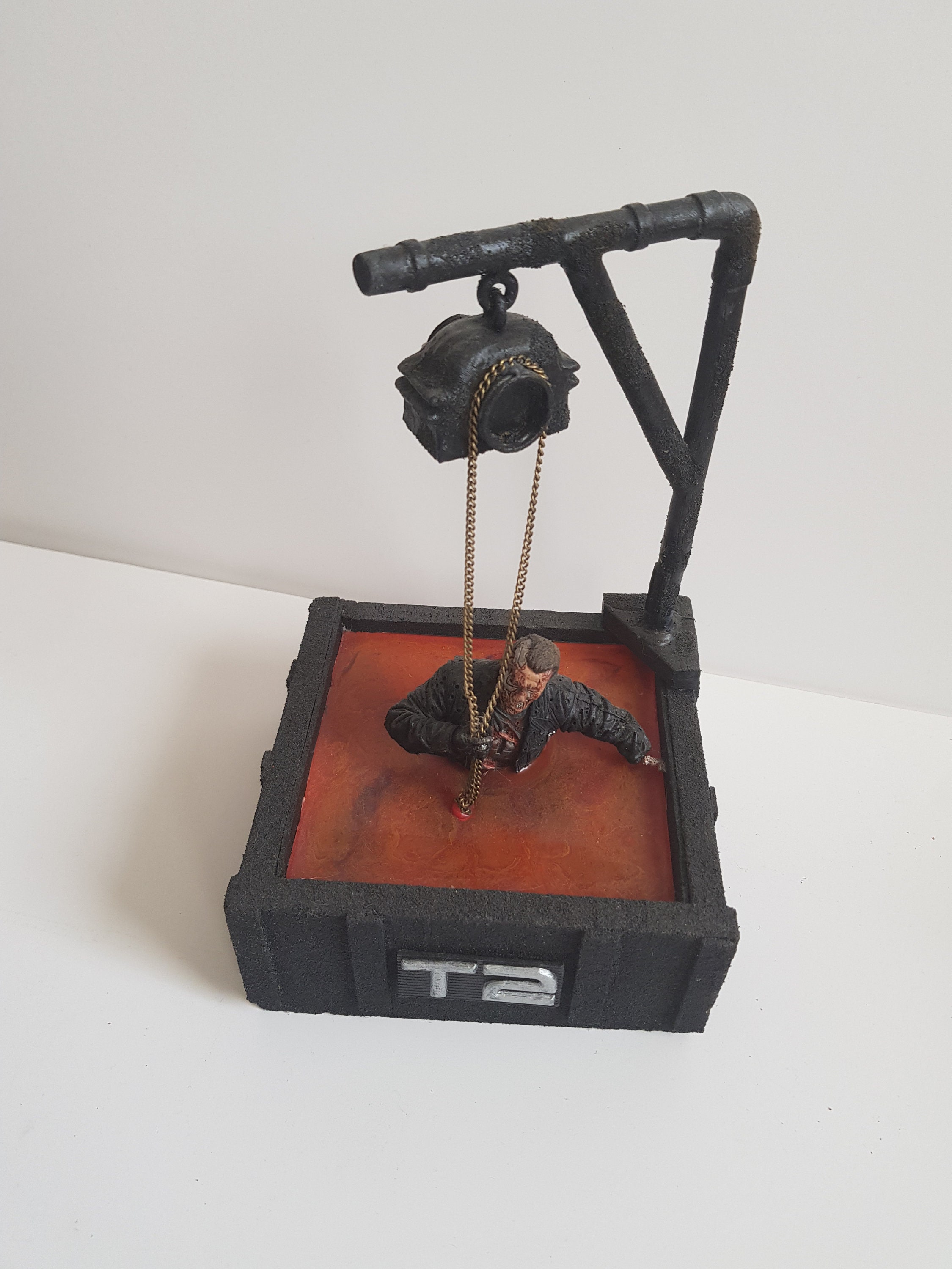 TERMINATOR 2 Light up Diorama, Desk Art, One of A Kind, Handmade in the ...