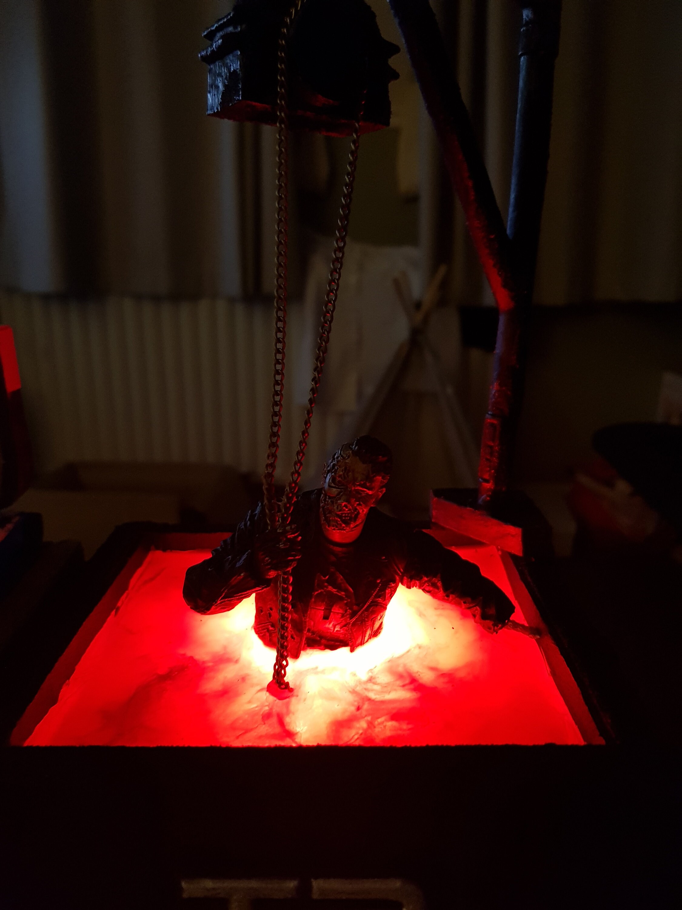 TERMINATOR 2 Light up Diorama, Desk Art, One of A Kind, Handmade in the ...