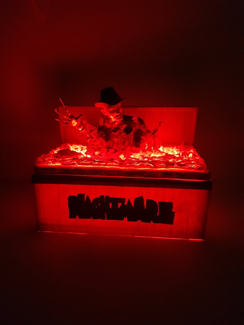 FREDDY Krueger, Light up Diorama, Desk Art, Handmade, One of A Kind ...