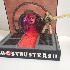 GHOSTBUSTER'S 2 Diorama, Figure Stand, Desk Art, Light up Artwork, Vigo ...