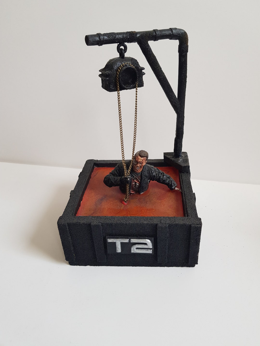 TERMINATOR 2 Light up Diorama, Desk Art, One of A Kind, Handmade in the ...