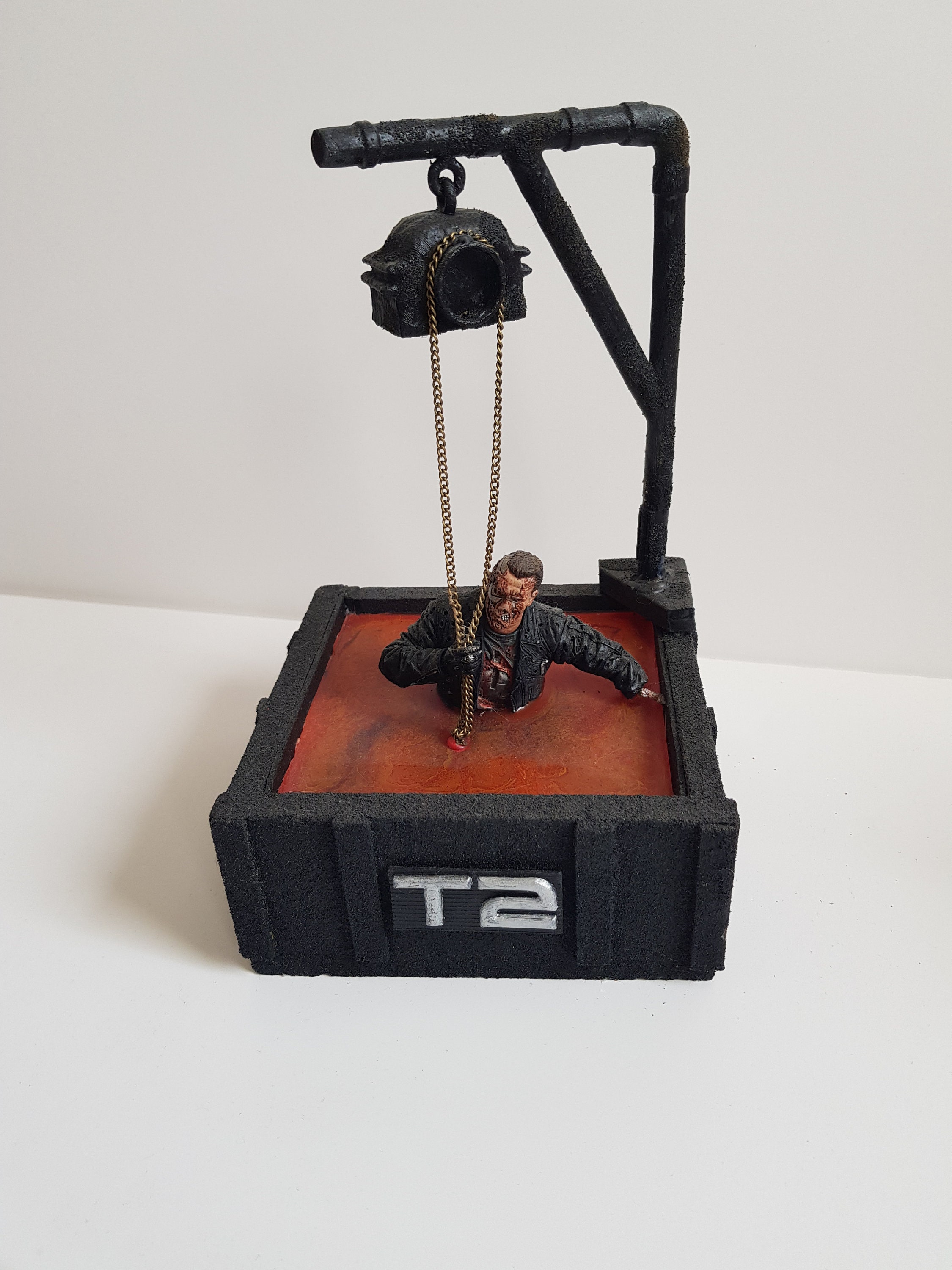 TERMINATOR 2 Light up Diorama, Desk Art, One of A Kind, Handmade in the ...