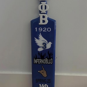 Handcrafted Custom Greek Paddle | Name, Decoration, Sorority Fraternity ...