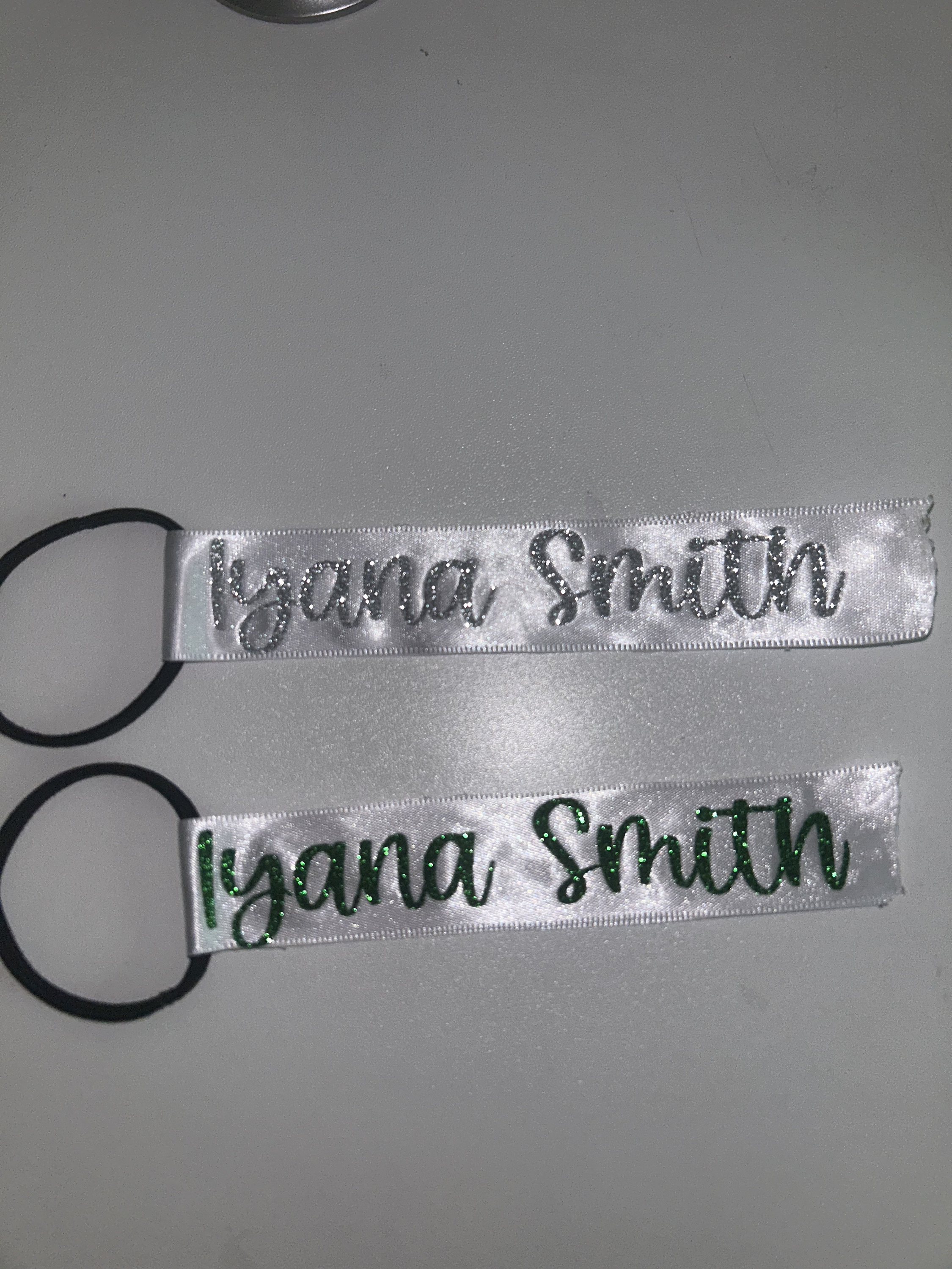 Pom Pom Name Tags | Set of 2, Cheer Name Tags - Etsy