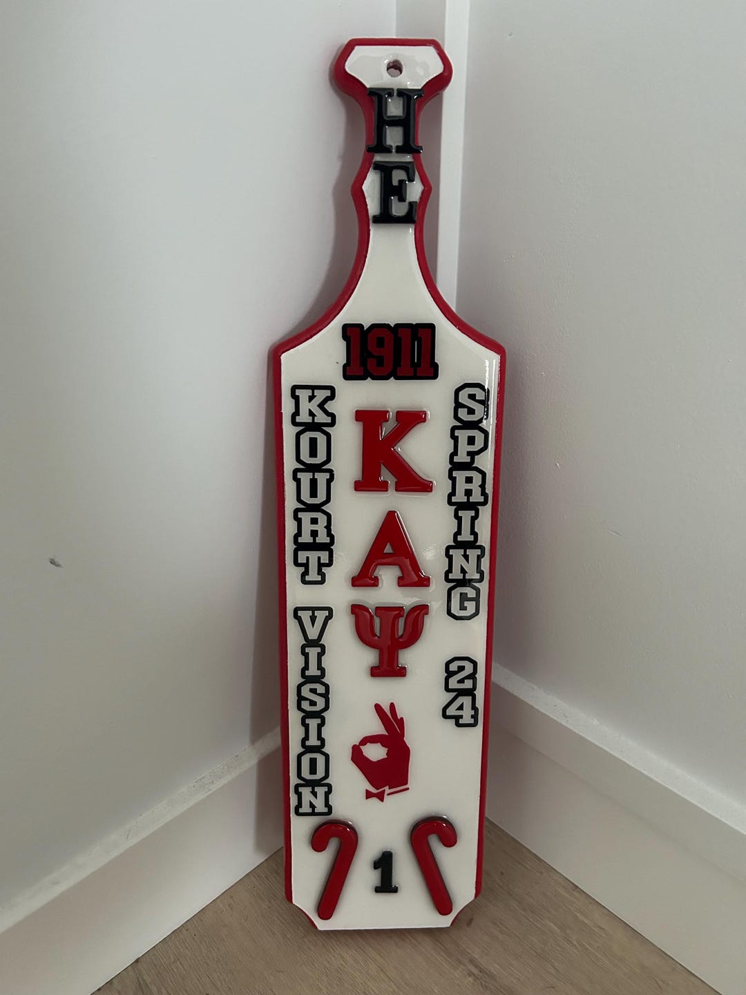 Handcrafted Custom Greek Paddle | Name, Decoration, Sorority Fraternity ...
