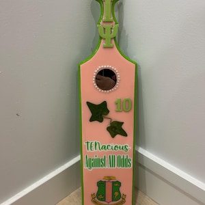 Handcrafted Custom Greek Paddle | Name, Decoration, Sorority Fraternity ...