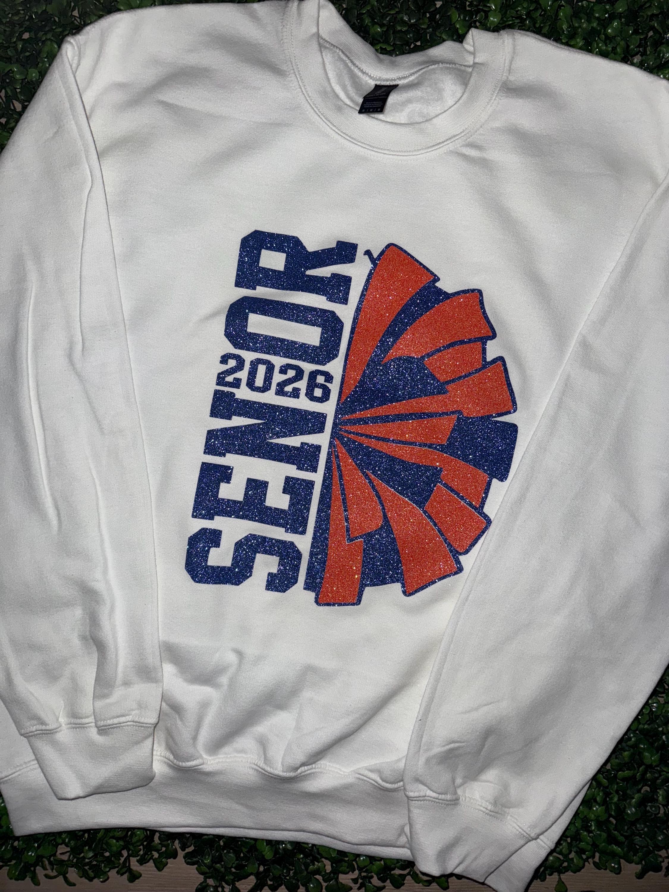 Custom Glitter Senior Cheer Sweatshirt | Cheer Tshirts | Cheerleading ...