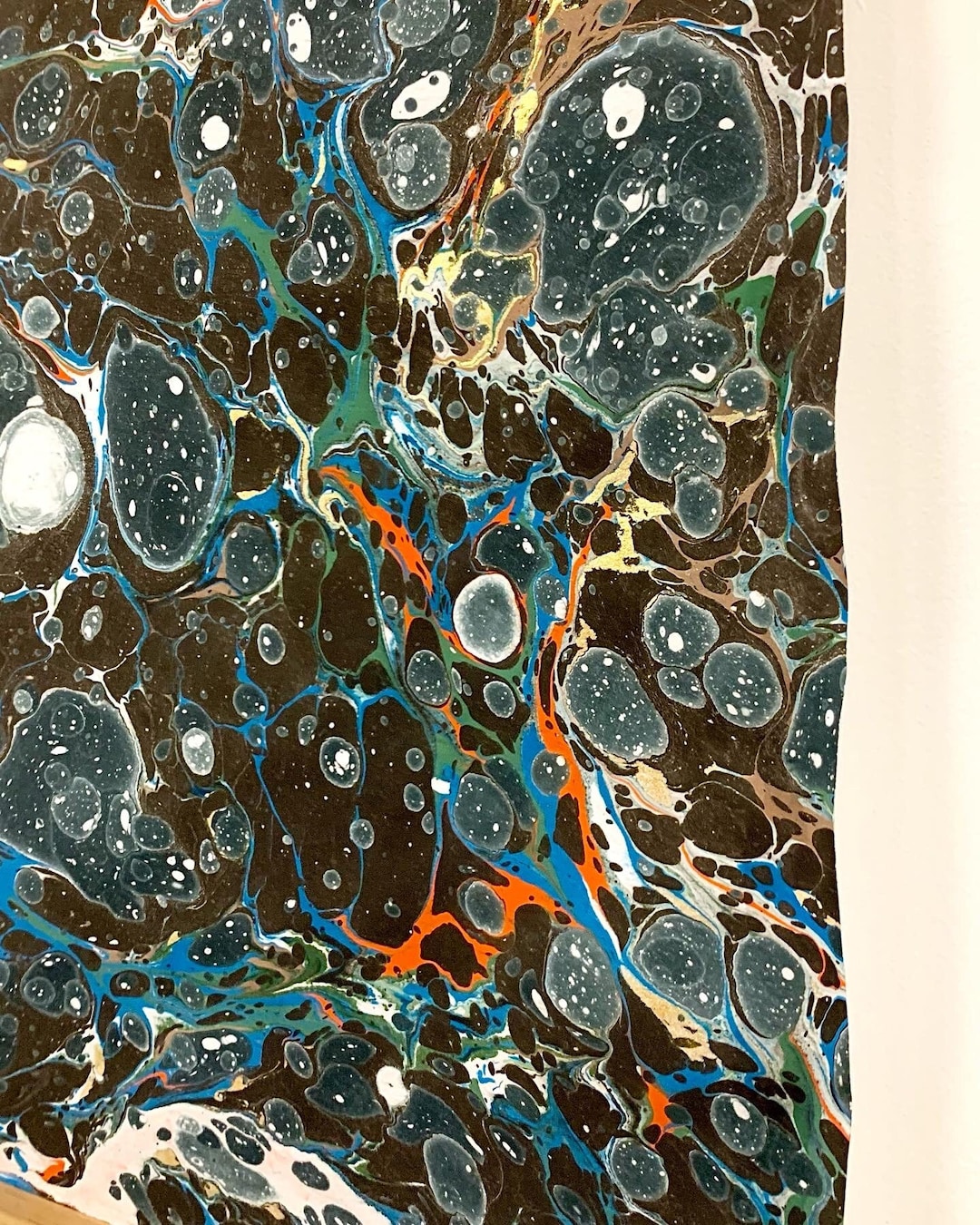 Handmade Marbled Paper - Etsy