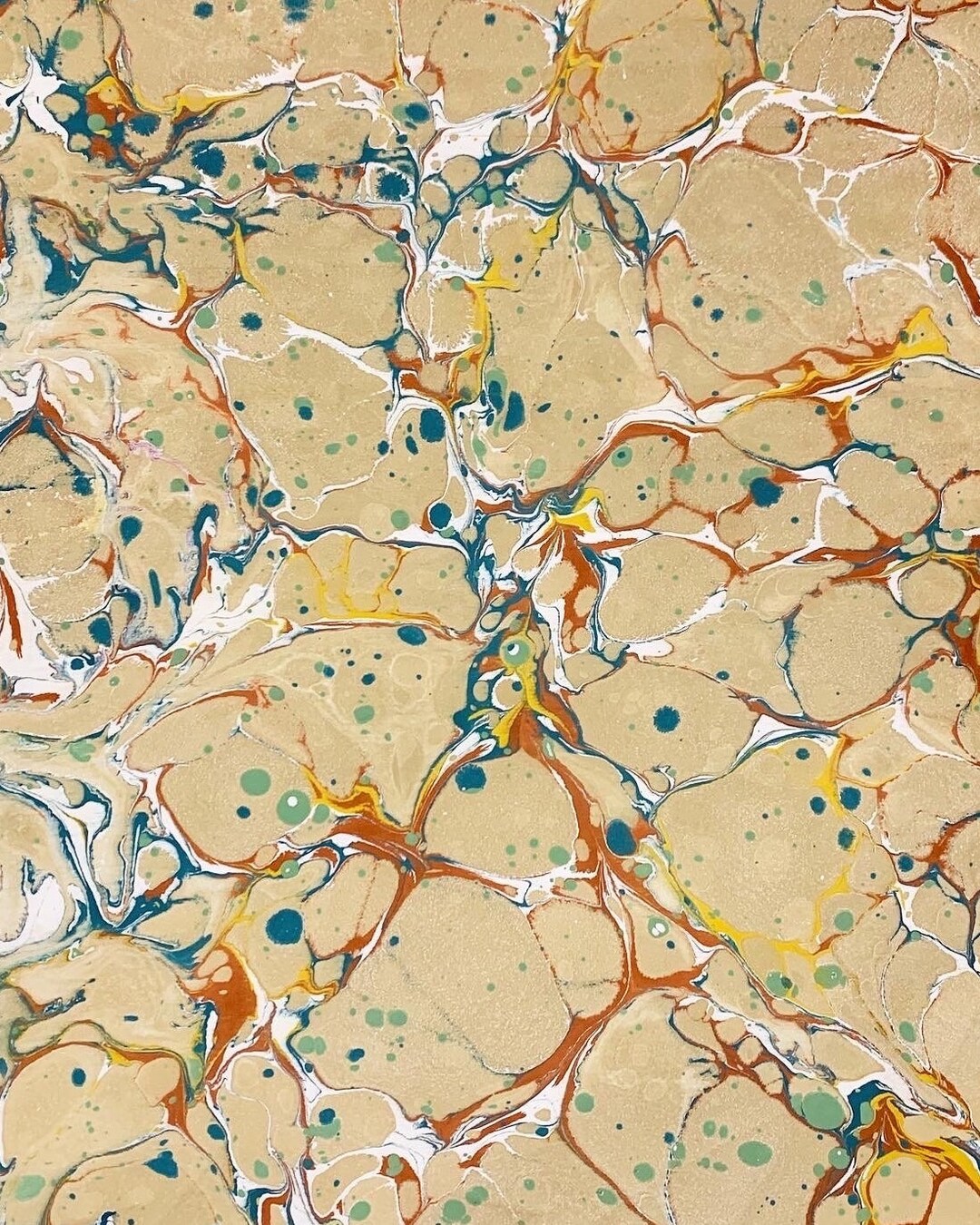 Handmade Marbled Paper - Etsy