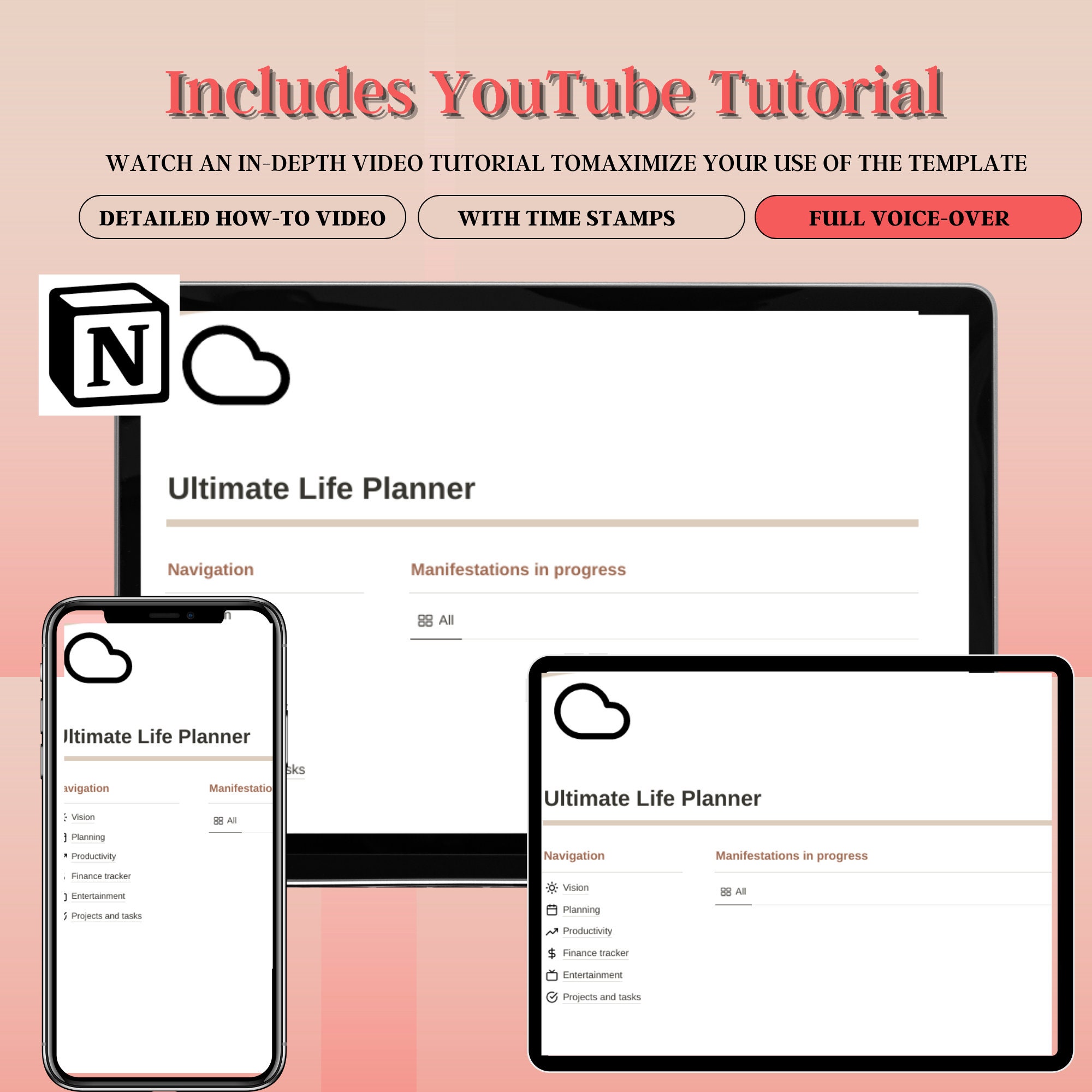 All-in-one Ultimate Notion Template Includes Business Hub and Social ...