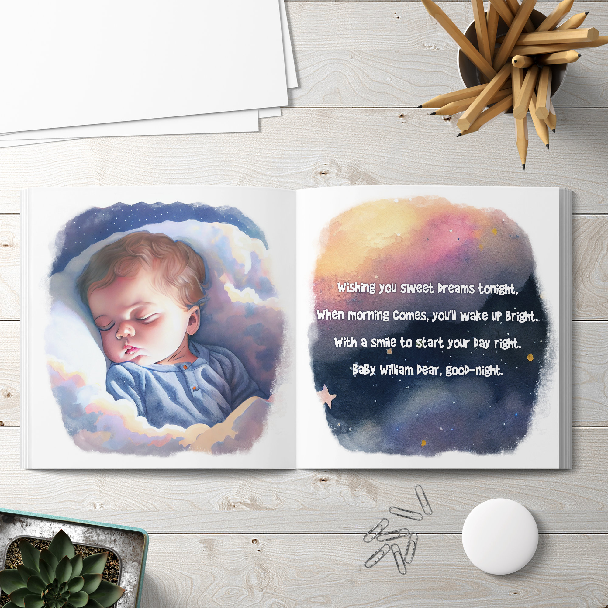 Personalized Bedtime Story Book for Kids Customizable With - Etsy