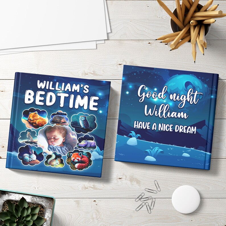 Personalized Bedtime Story Book for Kids Customizable With - Etsy