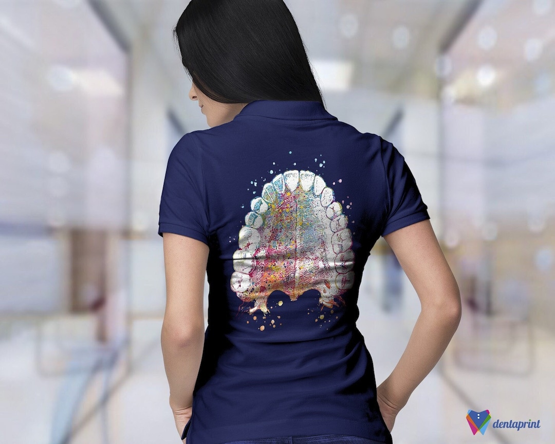 Dentist Women's Polo Shirt Dental Office Apparel Idea Featuring Dental ...