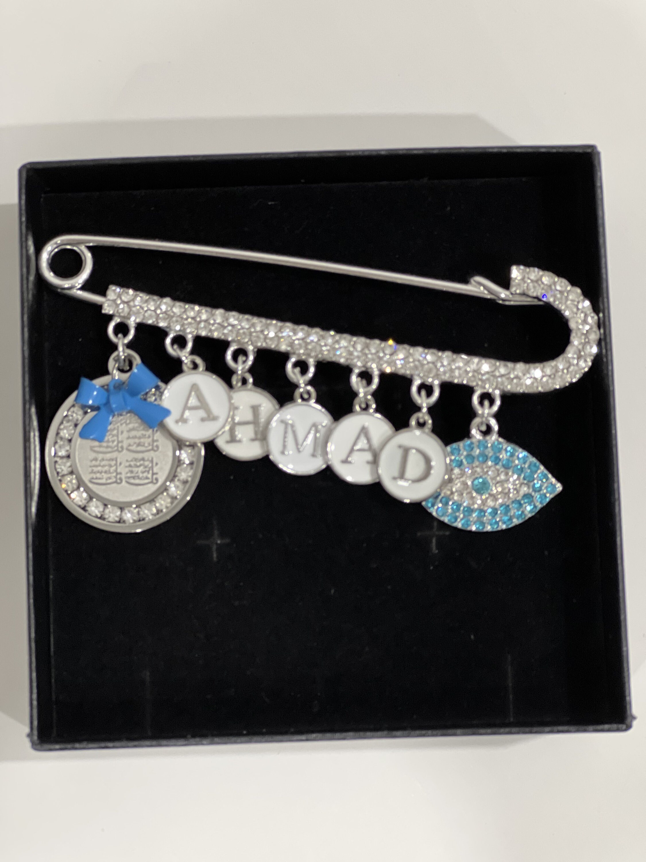 Personalized 4 Qul, Ayatul Kursi, Allah, Pink, Blue, Diamante, Baby ...