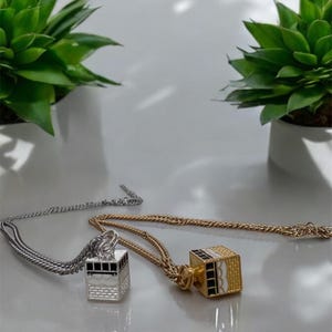 3D Kaaba (الكعبة) Necklace, Custom Handmade Islamic Jewelry Gift for ...